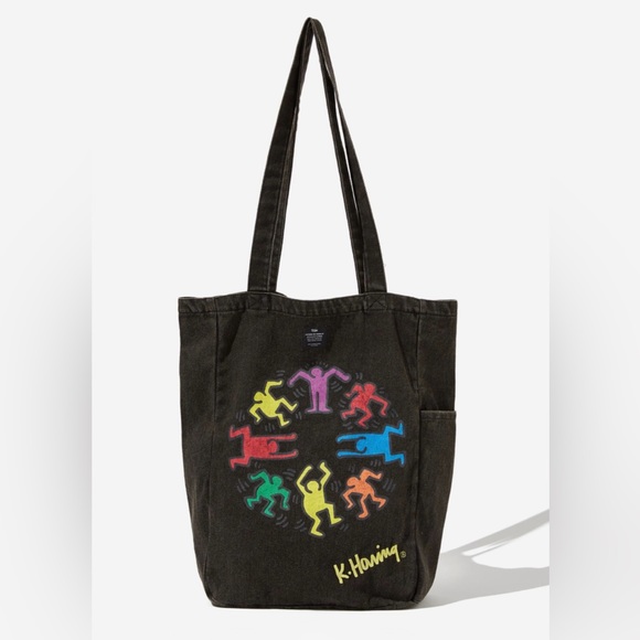 keith haring | Bags | Keith Haring Stitched Up Tote Bag By Typo Brand ...